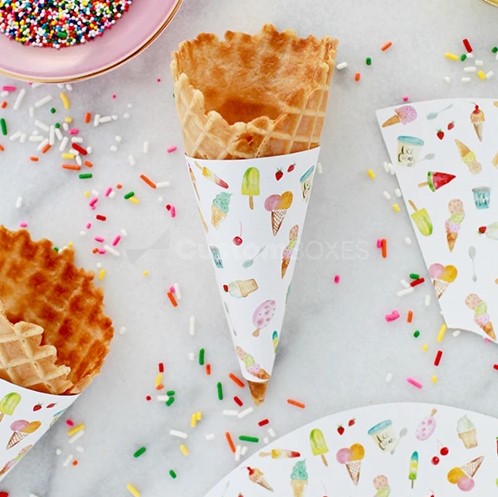 Dive into the World of Custom-Designed Ice Cream Cone Sleeves ...